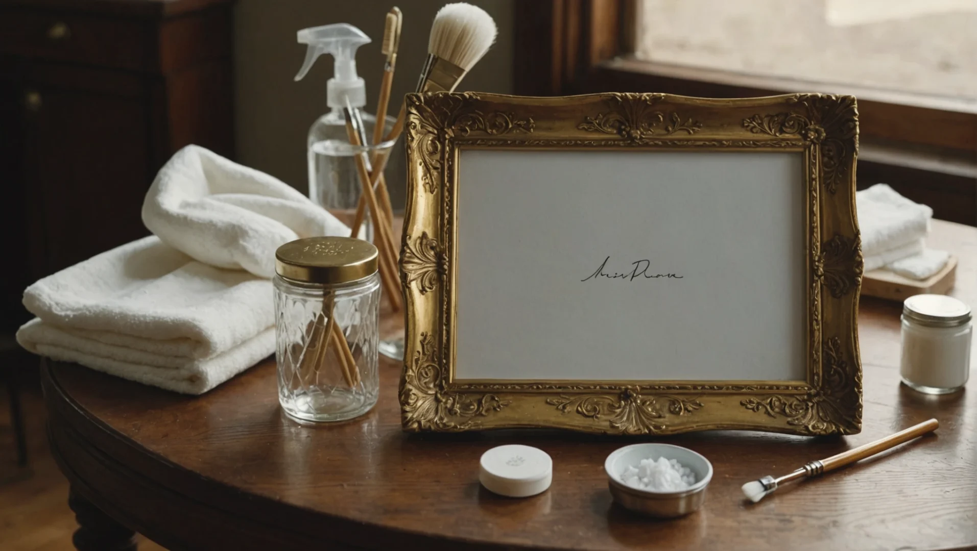 Techniques et Astuces pour Nettoyer un Cadre Doré Ancien