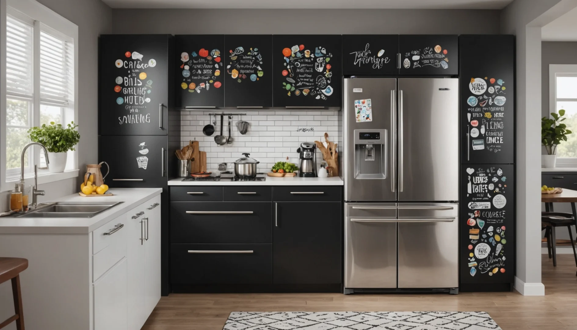 Réinventez votre frigo avec des stickers magnétiques élégants